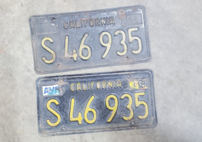 1963 California License Plate Pair.. YOM | eBay