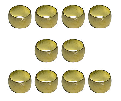 8mm Brass Compression Olives / Rings (10 Pack) For Plumbing Fittings ...
