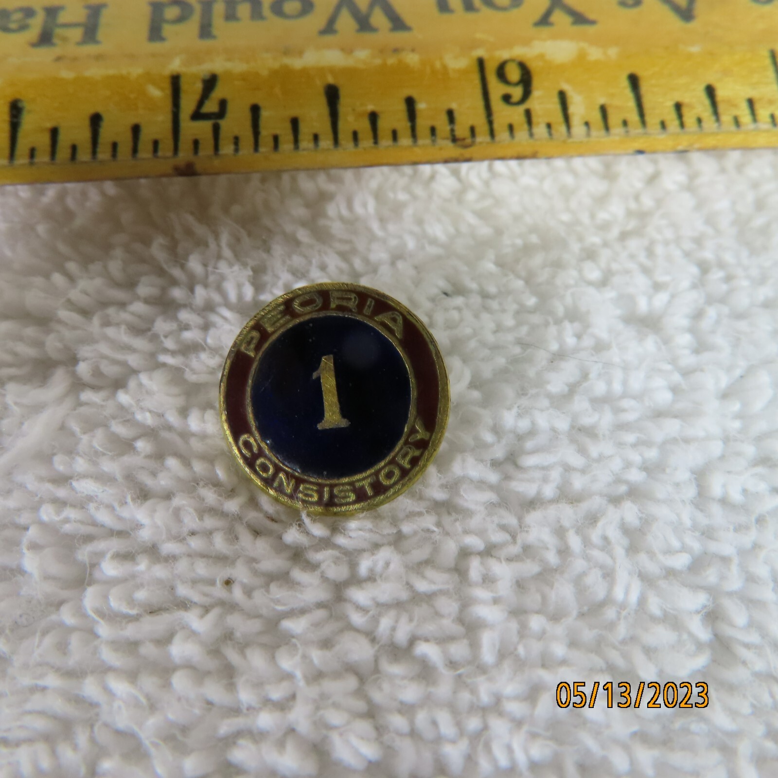 Vintage Scottish Rite Peoria Consistory Enameled 1 Pin | eBay