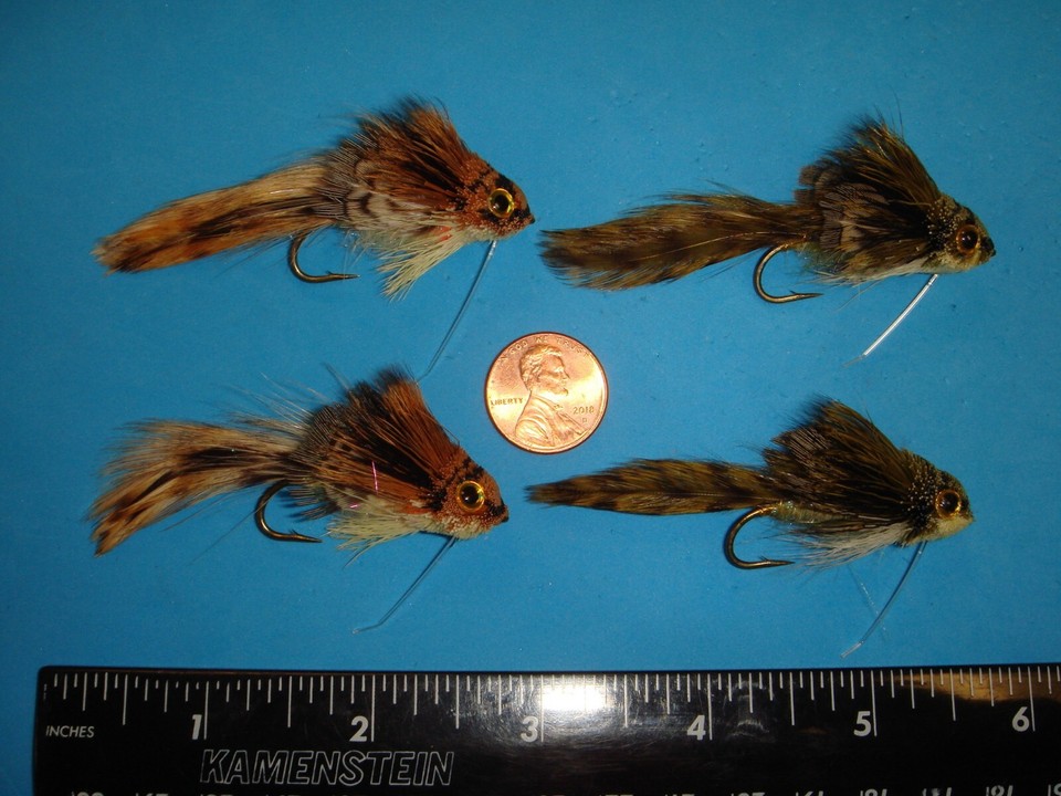 FLY FISHING FLIES - Asst. Whitlock's MATUKA SCULPINs size #4 (4 pcs ...