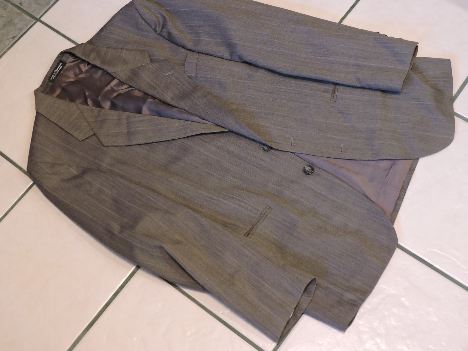 RON CHERESKIN BRAND DARK GRAY WOOL SUIT JACKET SZ 40R PLEASE SEE ...