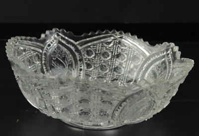 VINTAGE EAPG HIGBEE AMERICAN PATTERN GLASS 8" BOWL | eBay