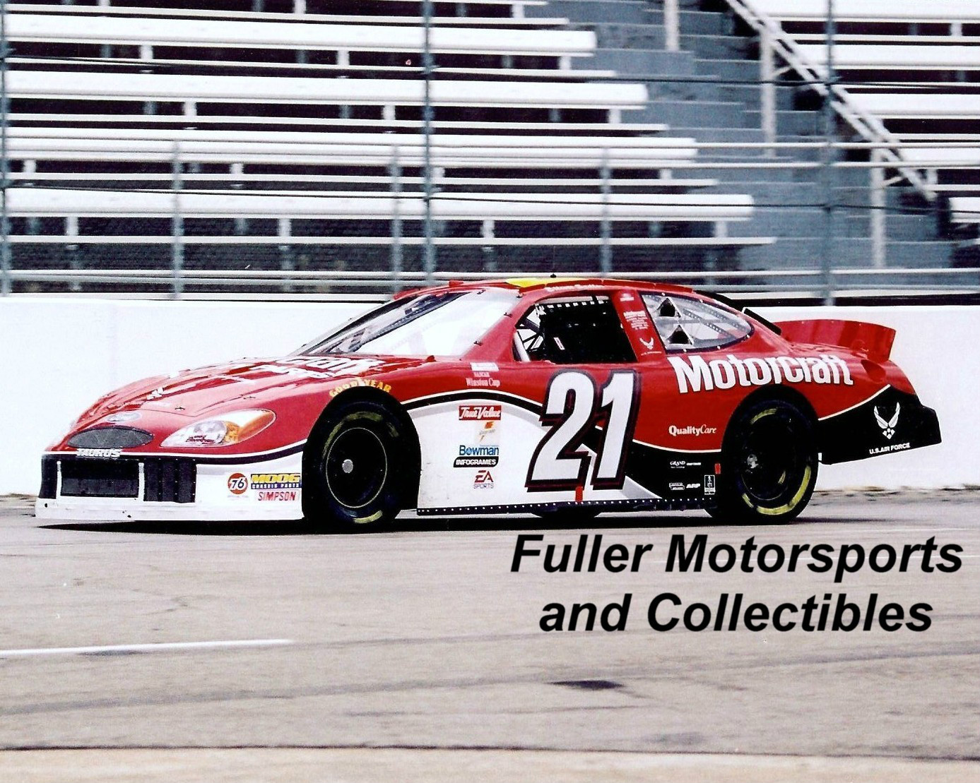 ELLIOTT SADLER 2001 #21 MOTORCRAFT FORD 8X10 PHOTO NASCAR WINSTON CUP ...