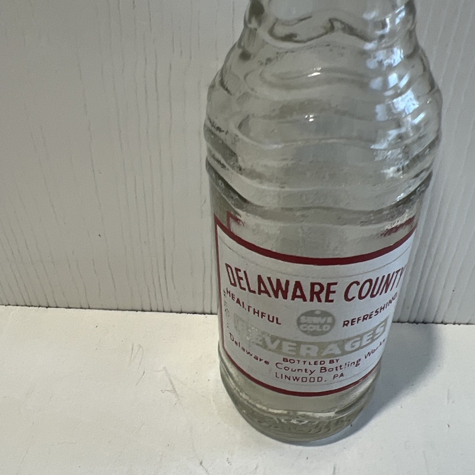 Delaware County︱Beverages︱Glass Bottle︱Linwood, PA︱8 fl oz︱8" Tall | eBay