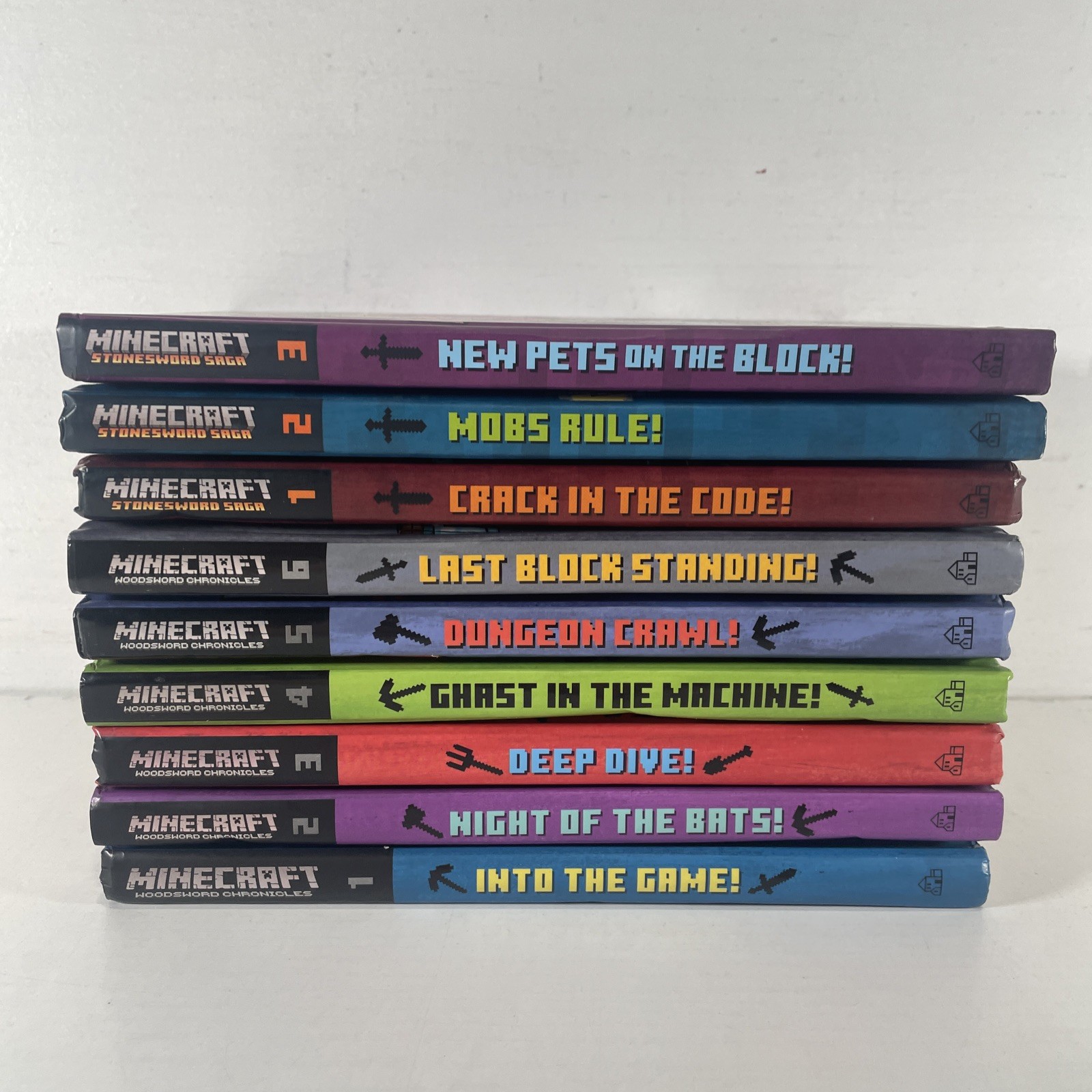 Minecraft Book Series Collection, Stonesword Saga 1-3, Woodsword ...