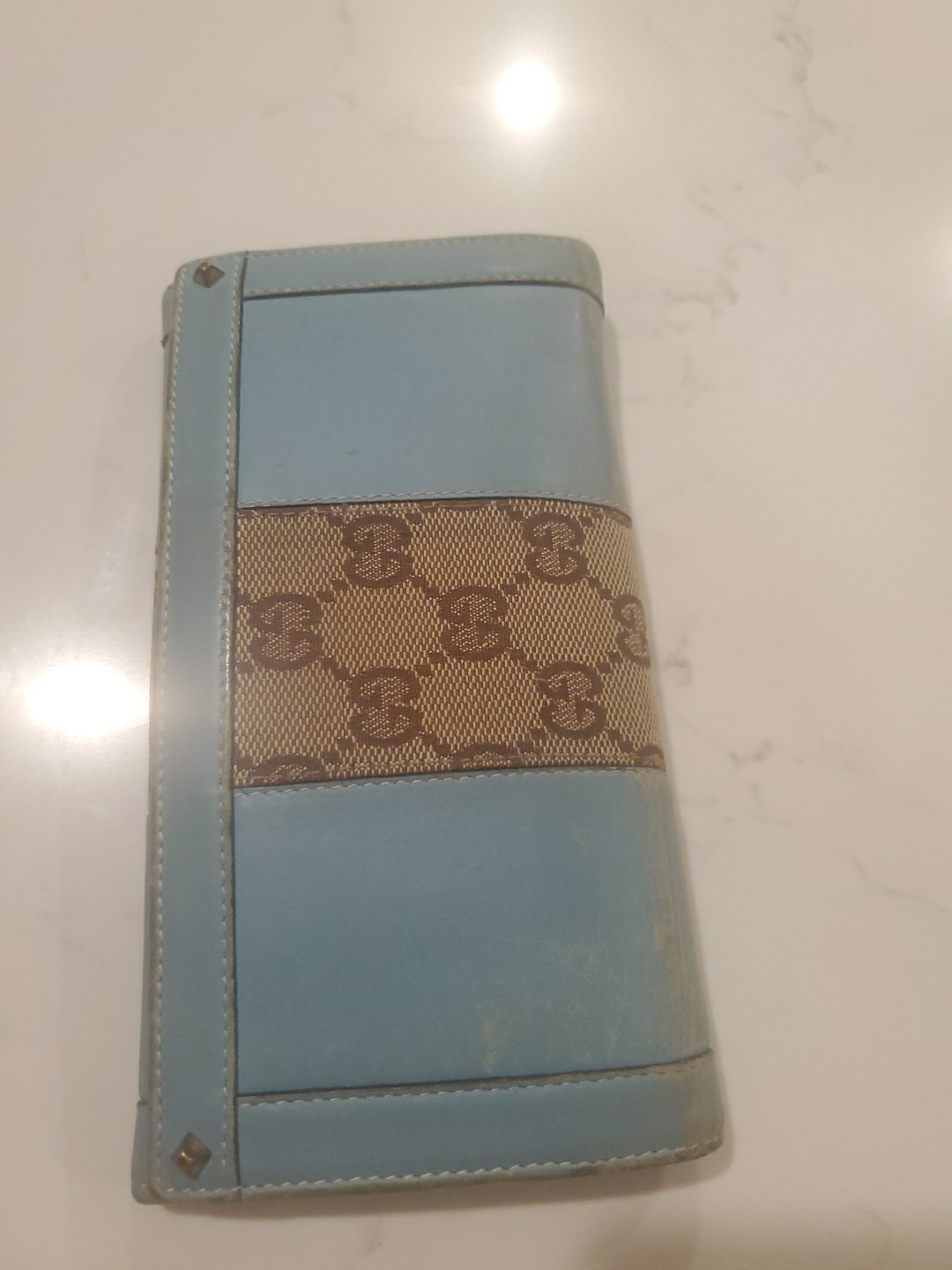 Vintage GUCCI SIGNATURE LOGO TRIFOLD WALLET - Gem