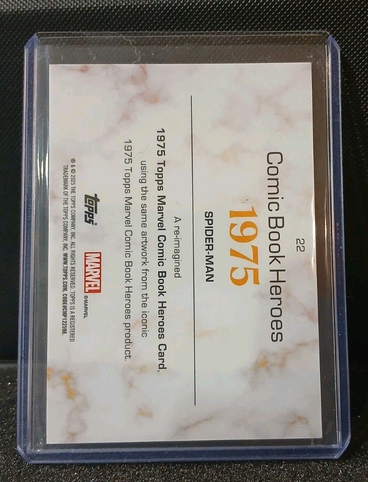 2025 Topps Marvel Comic Book Heroes Golden Anniversary 1975 /199 Spider ...