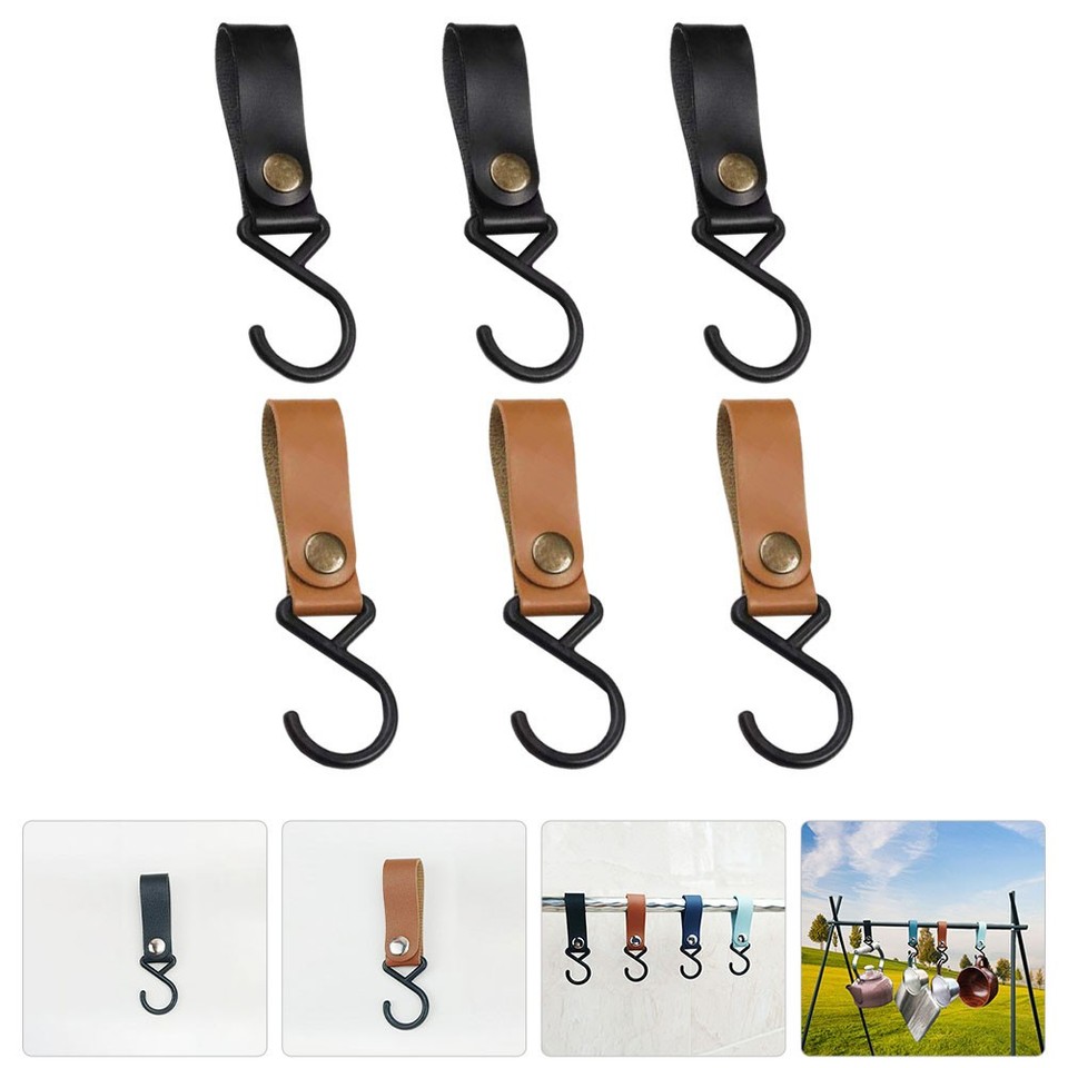 18 Pcs Camping Clothesline Hooks Strap Hook Hangers Outdoor Hook | eBay UK