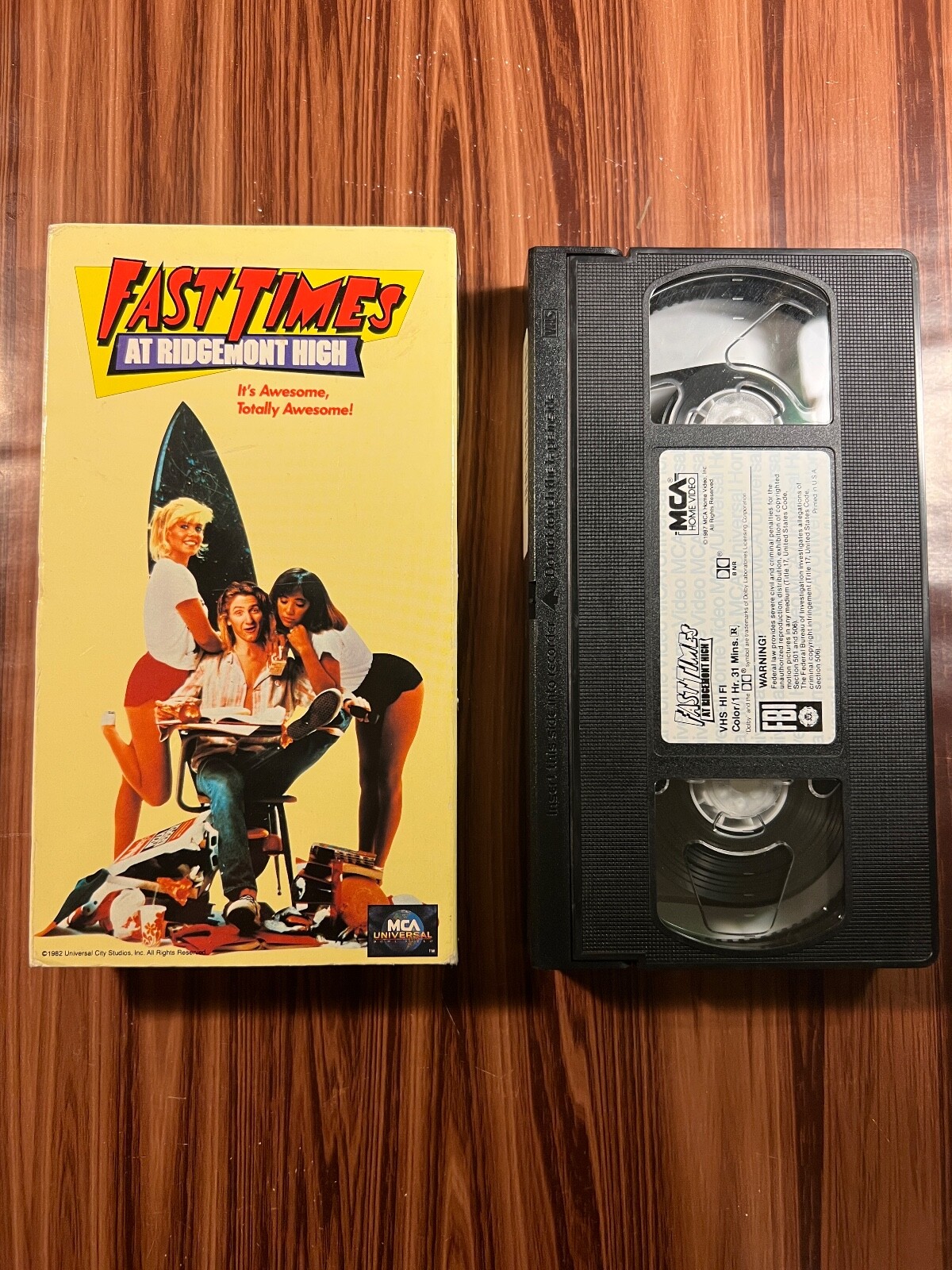 Fast Times at Ridgemont High VHS 1986 Sean Penn MCA Release 80's Comedy ...