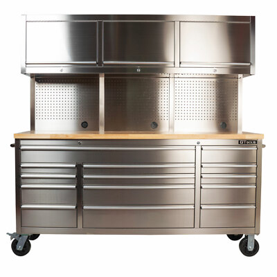 1.8M High-Quality Stainless Steel Rolling Workbench Tool Chest Cabinet ...