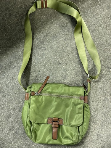 Tumi Crossbody Shoulder Travel Bag Green Miny Condition | eBay
