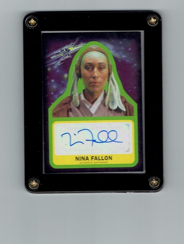 STAR WARS SAGA: THE FORCE AWAKENS AUTOGRAPHED CARD NINA FALLON AS STASS ...