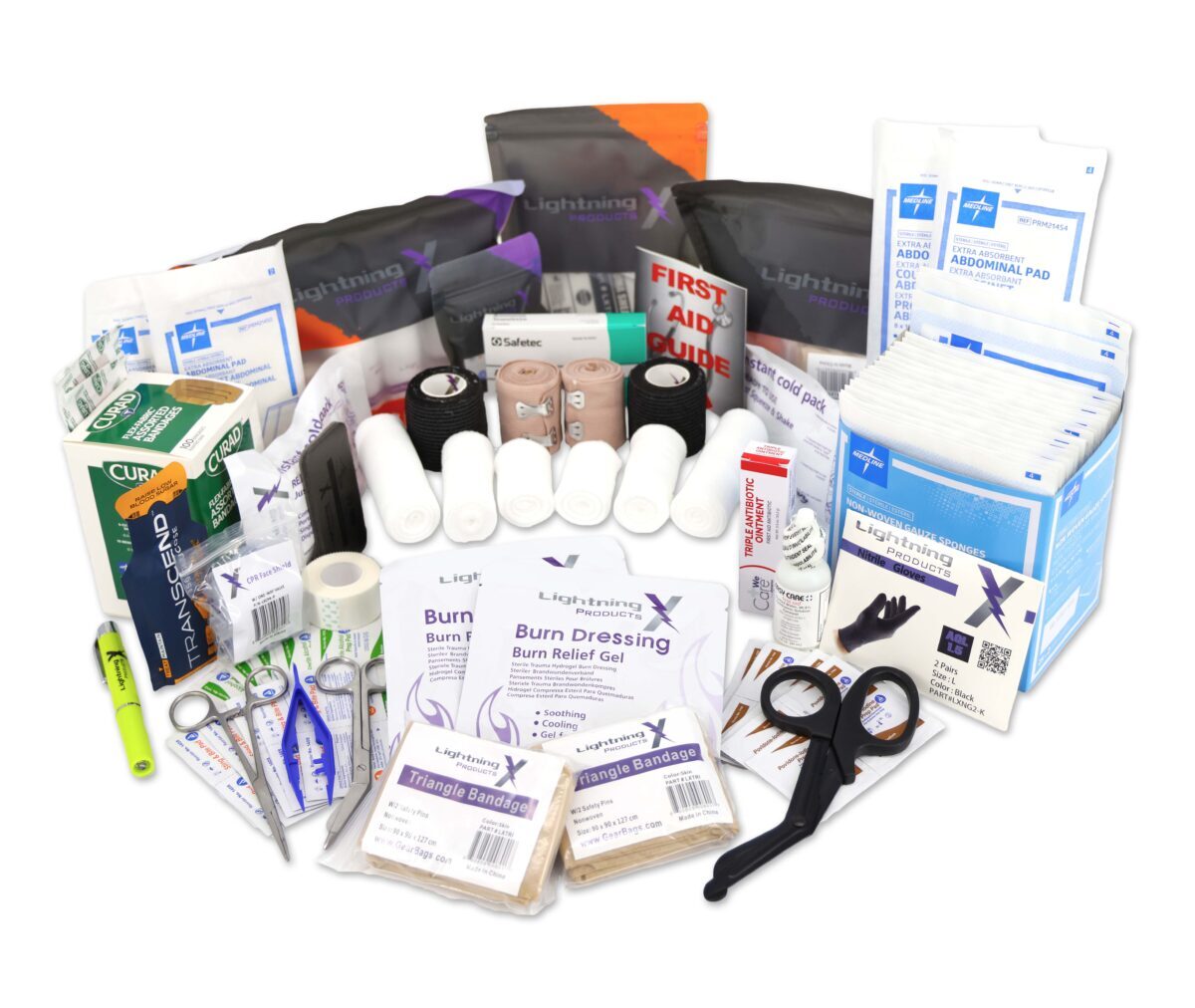 Lightning X Small First Responder EMT EMS Trauma Bag Stocked First Aid ...