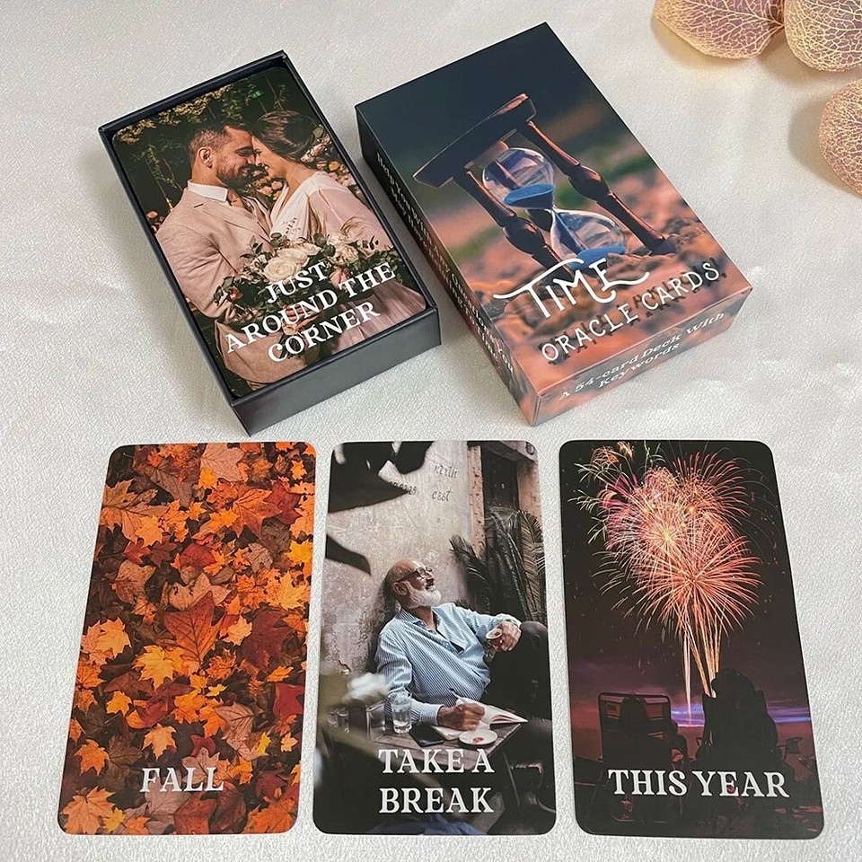 Tarot card deck Time Oracle Deck Tarot in Box 400 GSM PAPER | Oracle ...