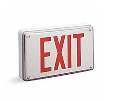 LV Series Extreme Vandal-Resistant, All-Conditions Green LED Exit Sign ...
