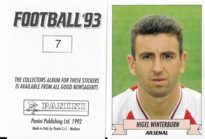 Football 93 - Premier League - Panini Stickers - Choose from drop down ...