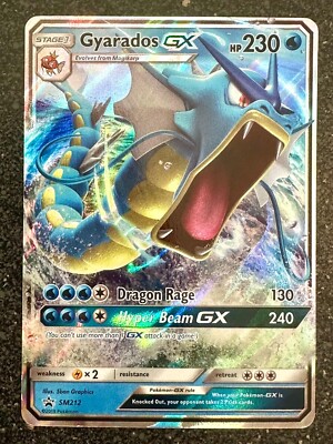 Pokémon TCG Gyarados GX Sun & Moon SM212 Holo Promo Promo NM or better ...