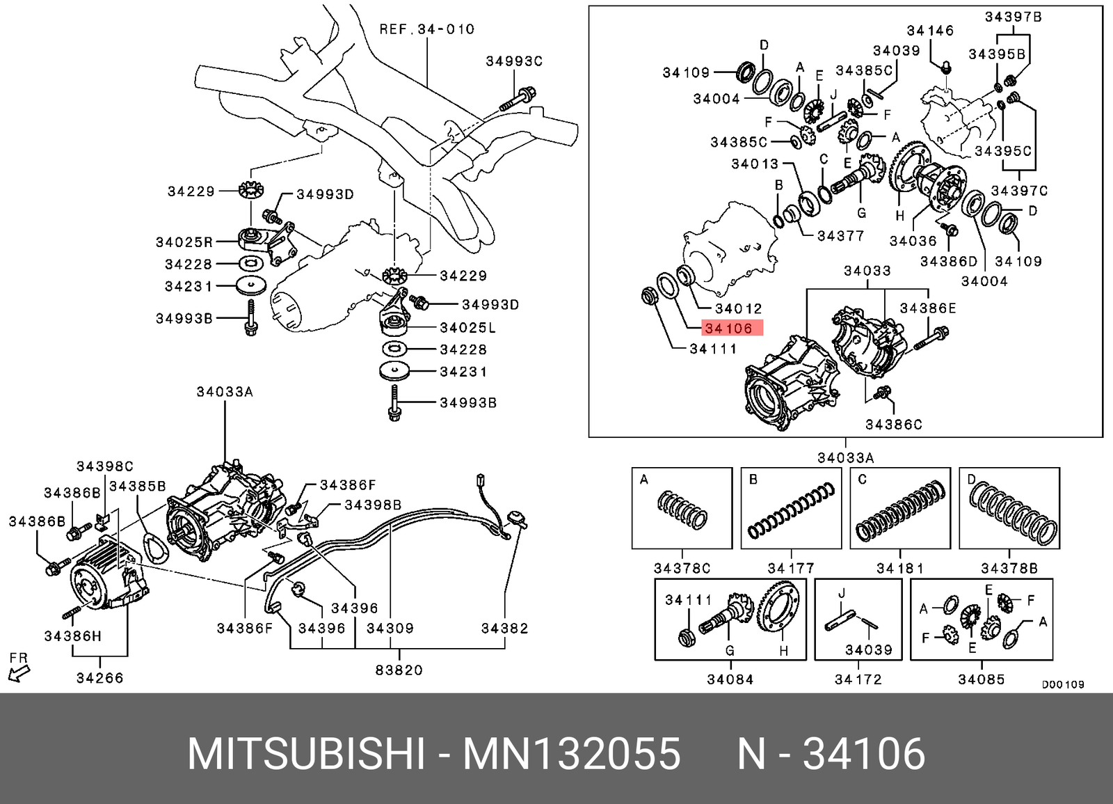 Genuine OE Oil Seal Rear Diff Dri MN132055 For Mitsubishi MN13-2055 | eBay