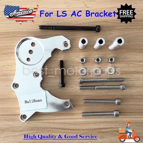 New LS R4 AC COMPRESSOR Bracket For Chevy GMC LQ LS2 LS3 LS6 Vortec ...
