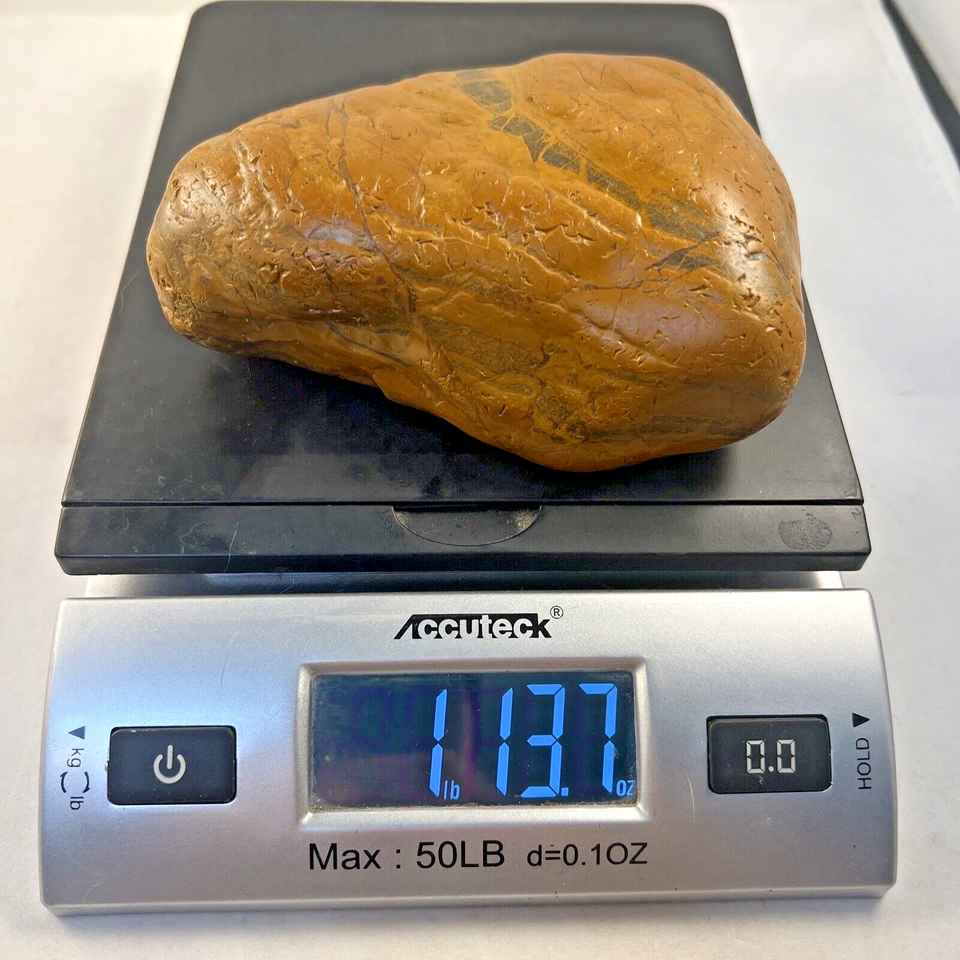 Yellow Jasper WYO Banded Iron Tiger Ironstone GENESIS Mormon Seer Stone ...