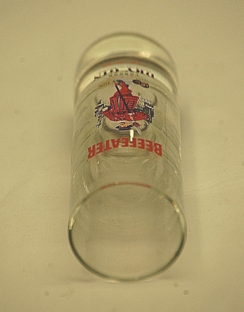 Advertising Ad Beefeater Dry Gin Shot Glass Tall Shooter Travel Barware ...