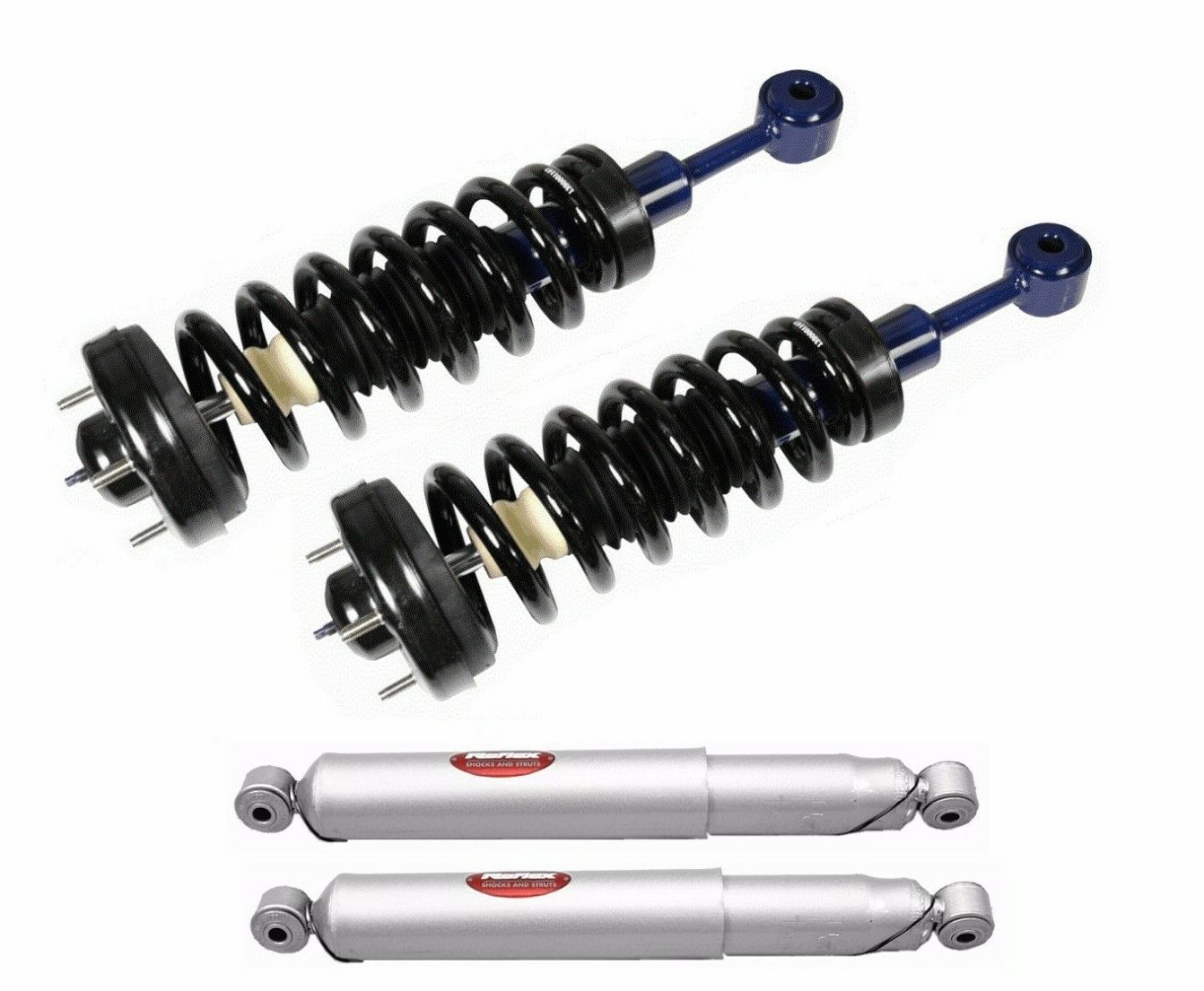 Front Monroe EconoMatic Struts & Rear Monroe Reflex Shocks for F-150 ...