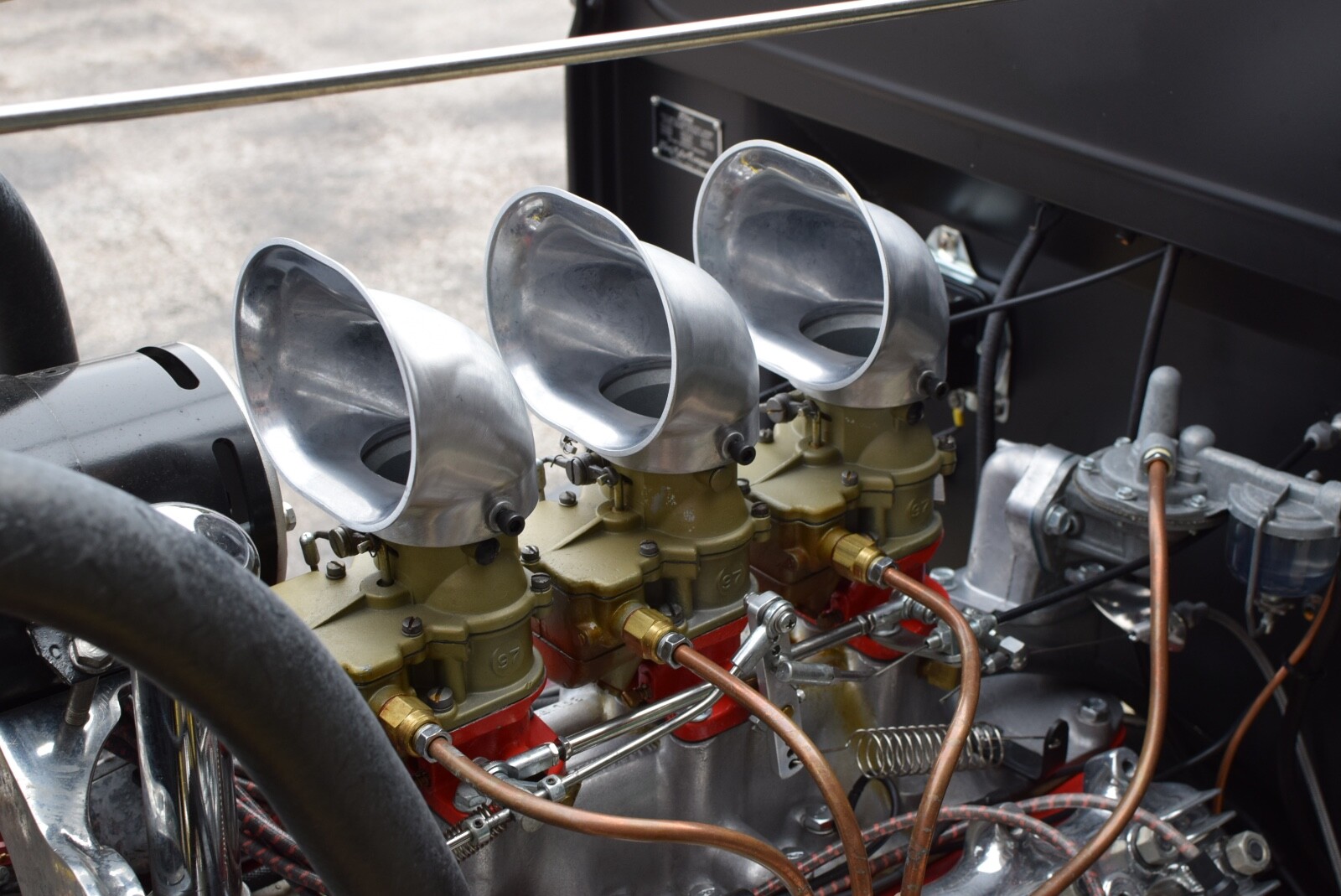 Stromberg 97 81 Holley 94 Hot Rod 32 Ford Coupe Flathead Tri Power Air ...