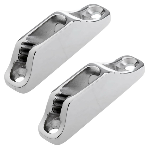 2PCS 82×18MM Boat Marine 316 Stainless Steel Rope Clamp Cleat Line Clip ...