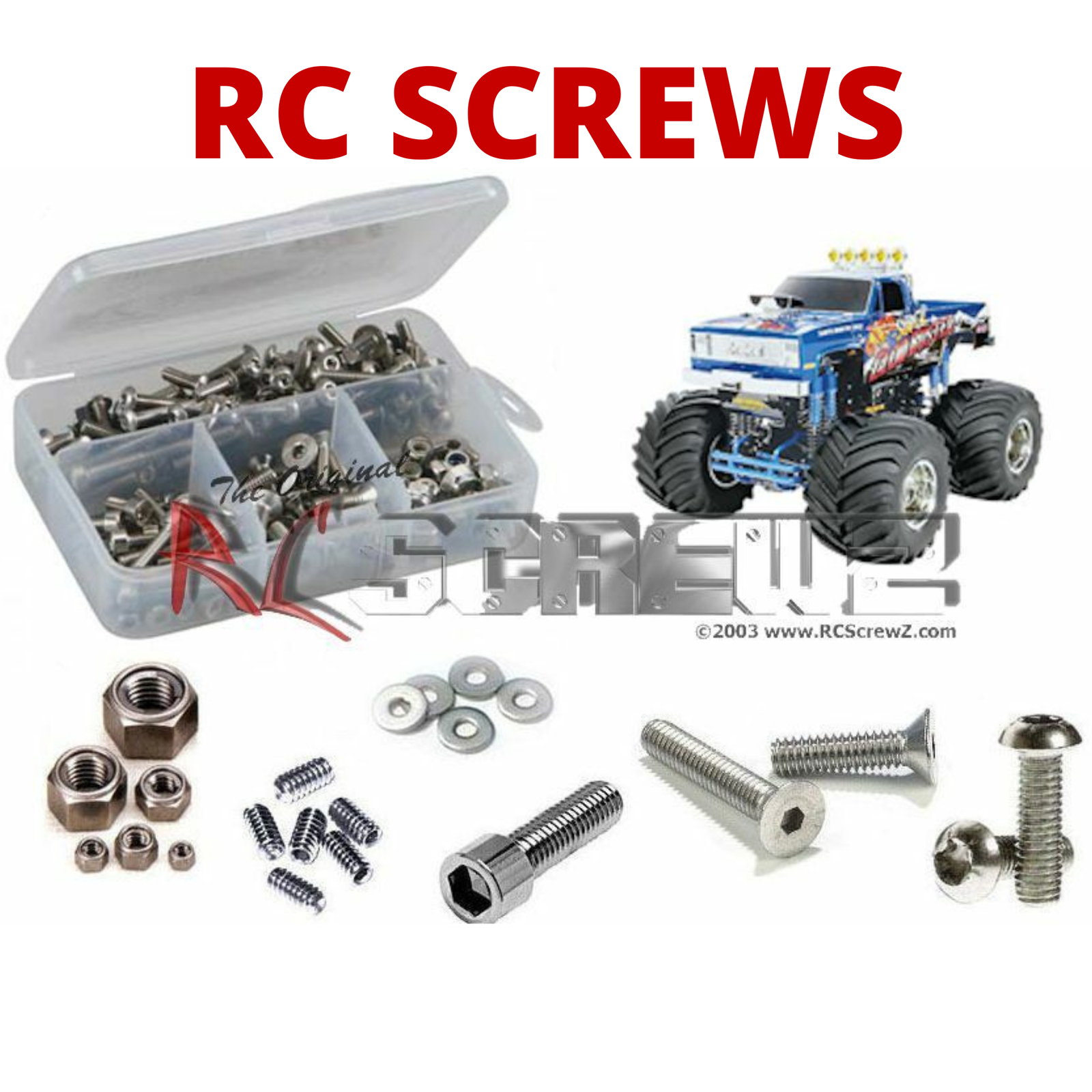 RCScrewZ Tamiya Super Clodbuster (#58321) Stainless Steel Screw Kit ...
