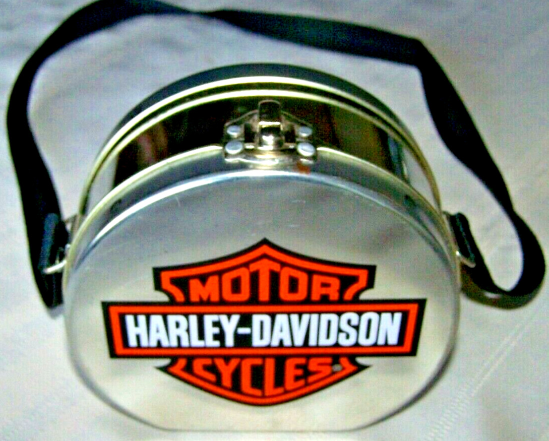 Harley Davidson Bar and Shield Metal Lunch Box Bag Pu… - Gem