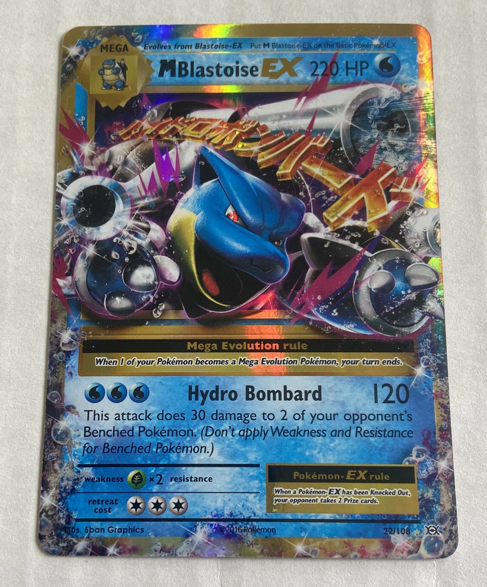 Pokemon Mega Evolution Blastoise Card