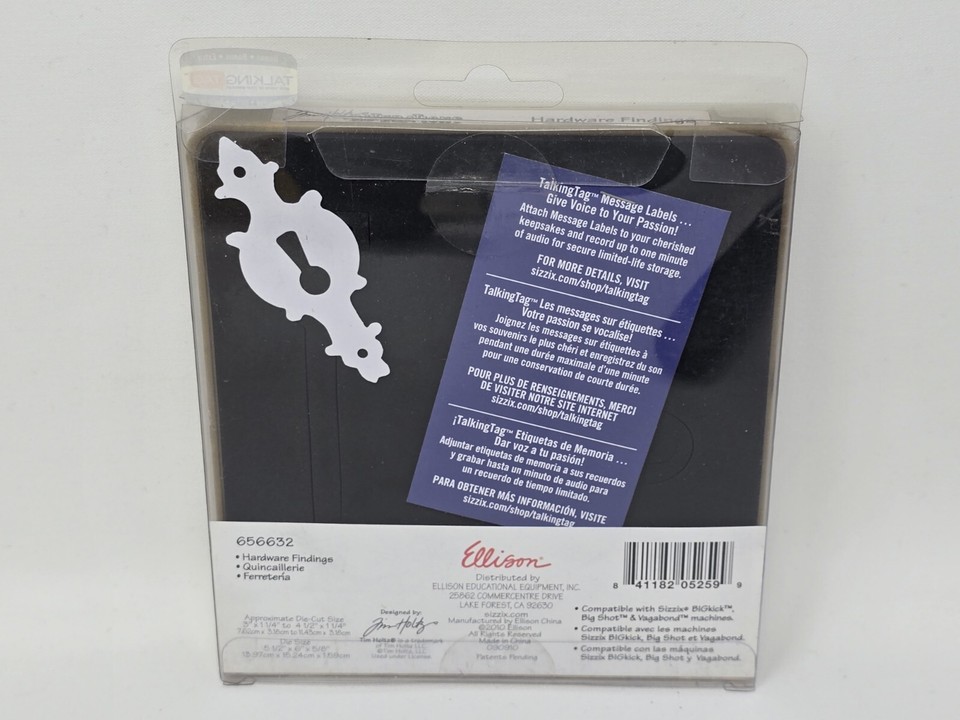 Sizzix Tim Holtz Alterations Bigz Die "Hardware Findings" #656632 - New ...