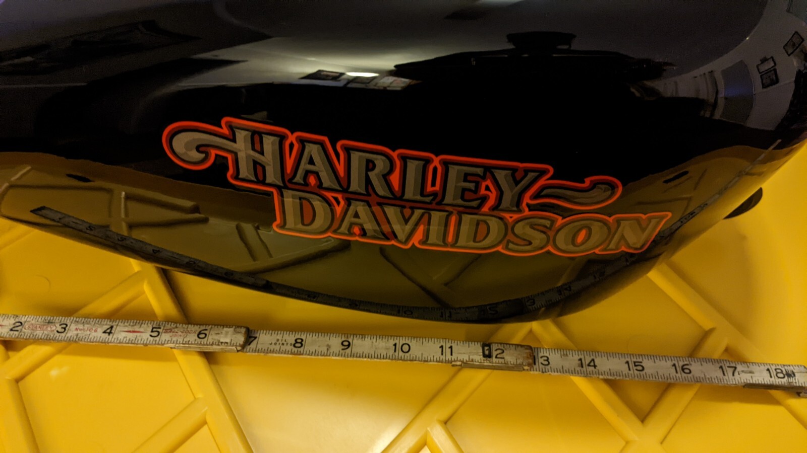 Amazing Custom Painted Chopper Tank OEM Sportster Peanut Custom Harley ...
