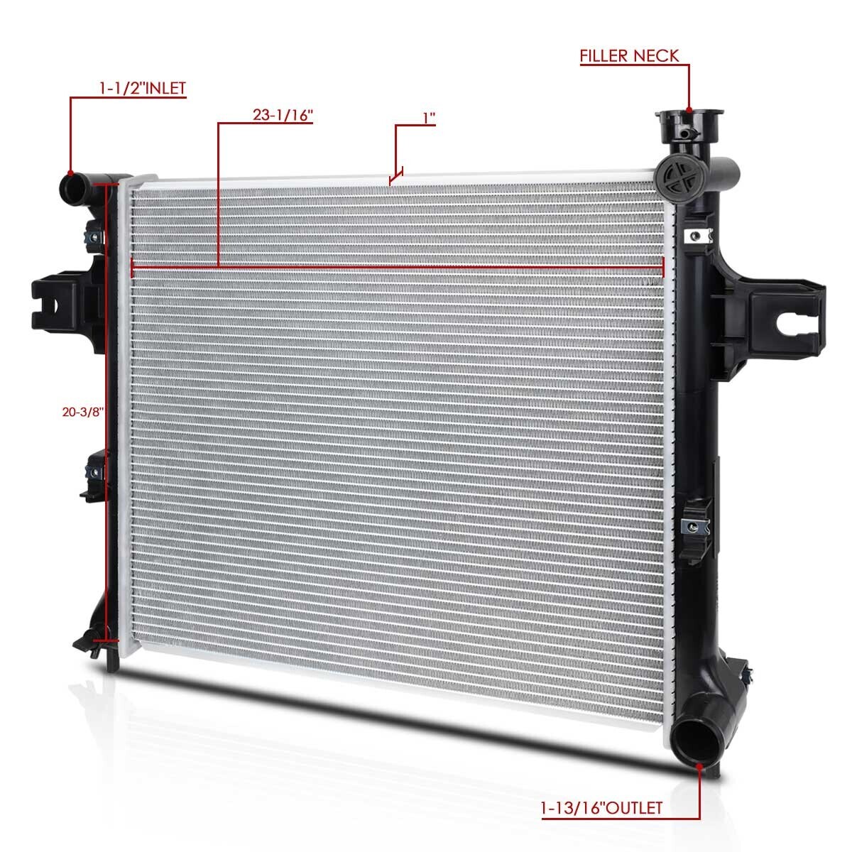 DPI 2839 Full Aluminum Core Radiator for 05-10 Jeep Grand Cherokee ...