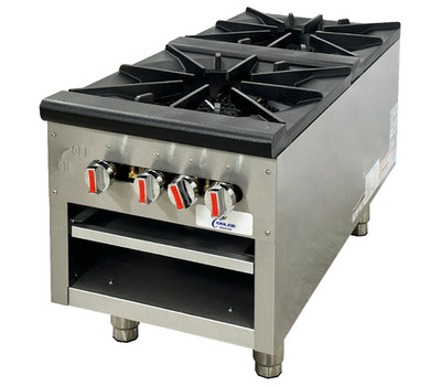 NEW 18" Commercial Double Stock Pot Range Burner Stove Propane or Gas ...