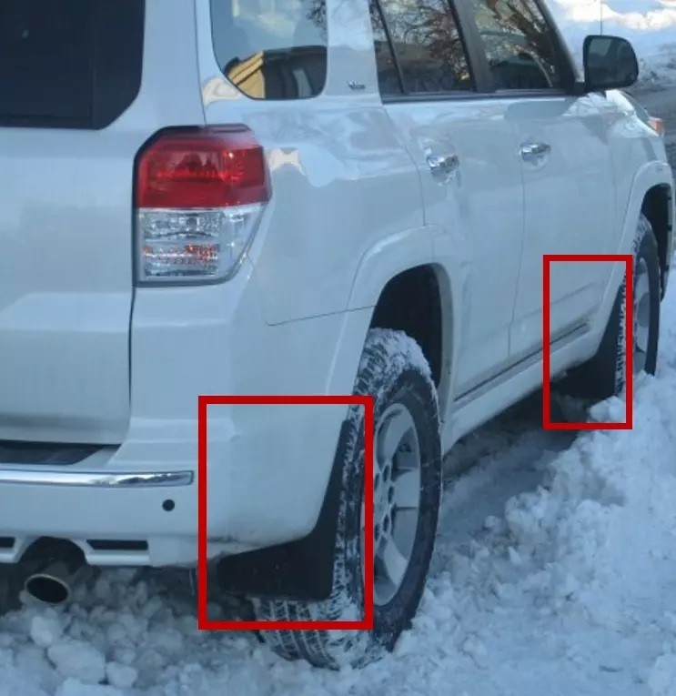 4RUNNER 2010-2024 MUD GUARDS SPLASH GUARDS SET 4 PCS, OEM GENUINE | eBay