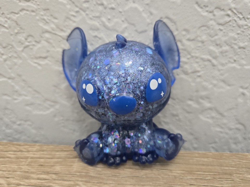 Disney Lilo & Stitch Squish A Stitch DARK BLUE Stitch Figure 💙 Fidget ...
