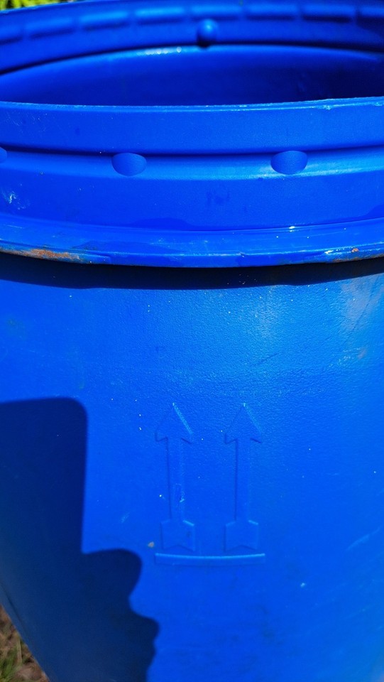 1 x 220L Plastic seal top Barrel Drum Shipping Store Container collect ...