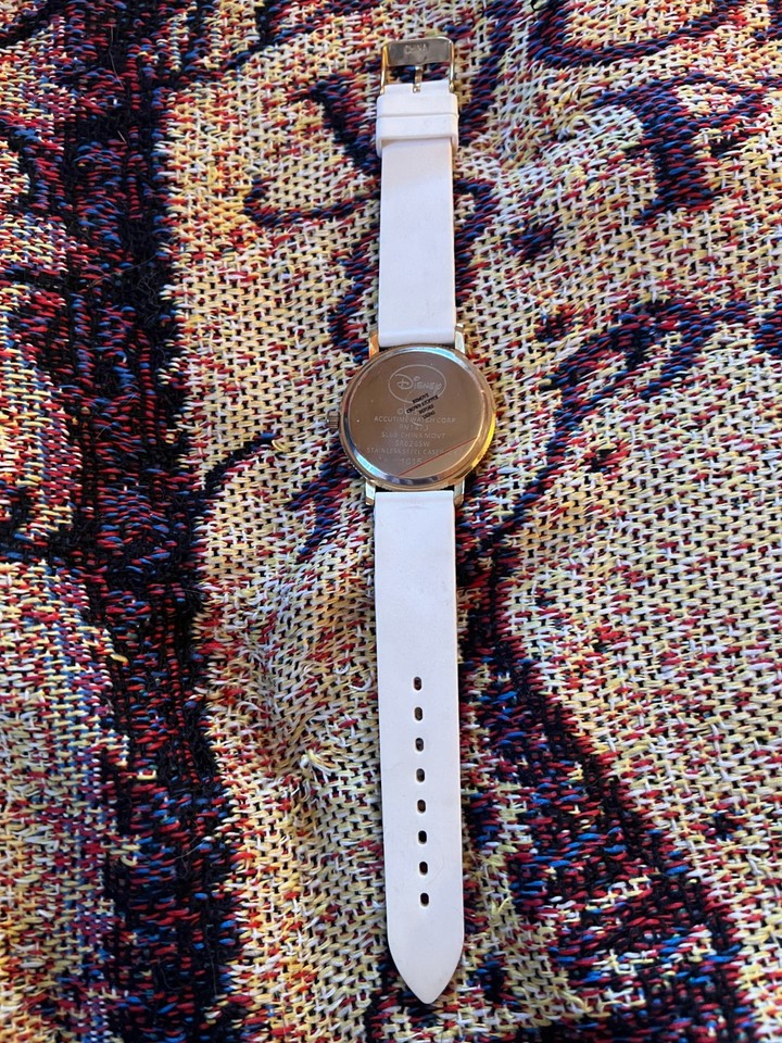 Disney Beauty and The Beast Watch Women - White Silicone Band | eBay