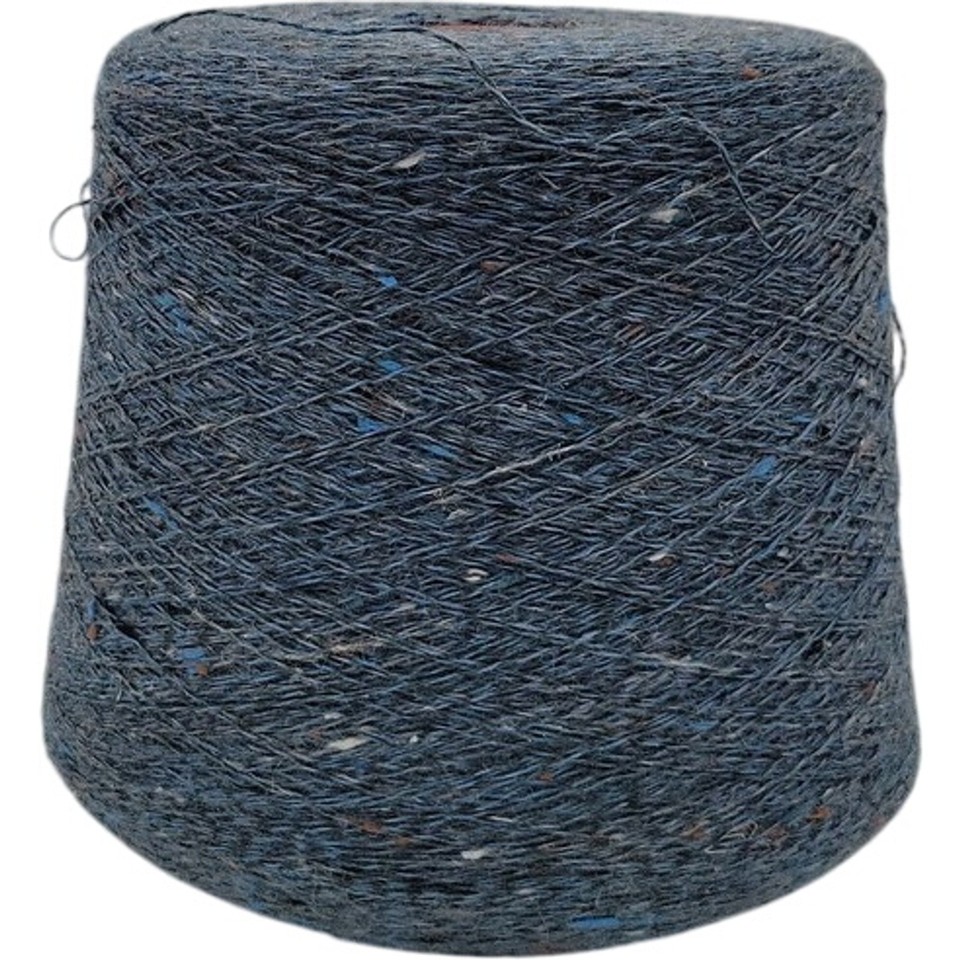 Vintage 1984 The Knittery French Tweed Yarn Cone Acrylic Wool Ramie 2/ ...