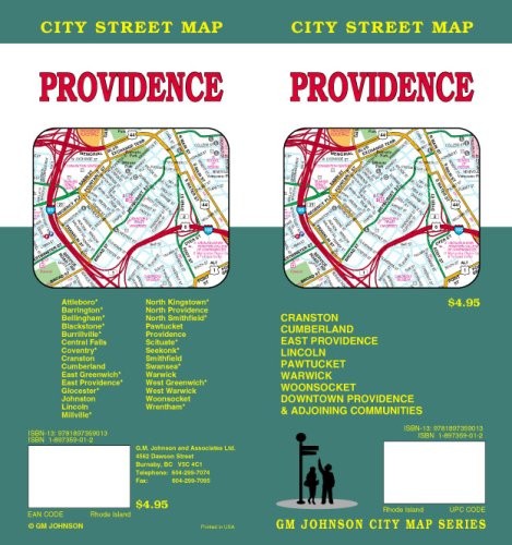 PROVIDENCE, RHODE ISLAND STREET MAP By G M Johnson & Associates Ltd ...