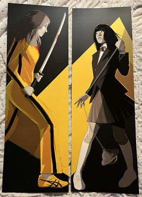 SIGNED Kill Bill Beatrix and Gogo Art Prints Craig Drake Poster Mondo ...