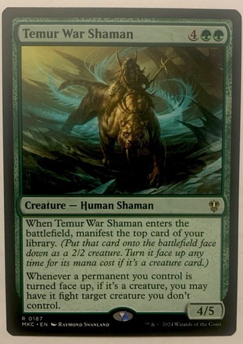 Temur War Shaman 0187 Non Foil Rare Murders at Karlov Manor MTG Near ...