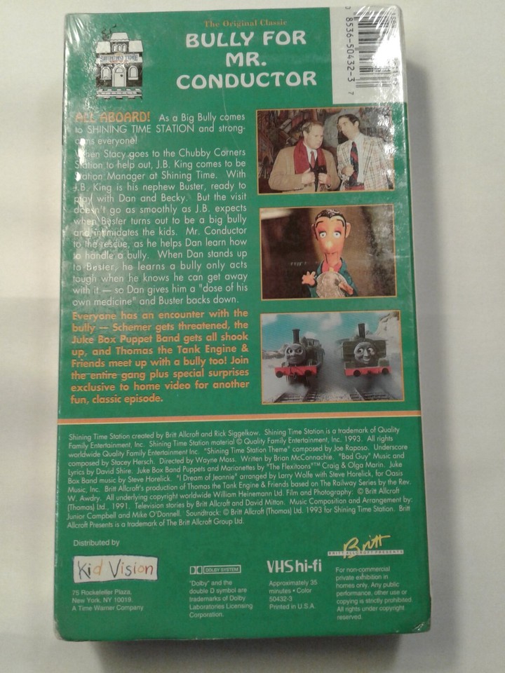 Brand New Sealed Bully for Mr Conductor Shining Time Station VHS Thomas ...