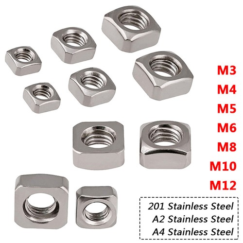 Metric M3 M4 M5 M6 M8 M10 M12 Square Nuts Nuts SUS A2 A4 Stainless ...