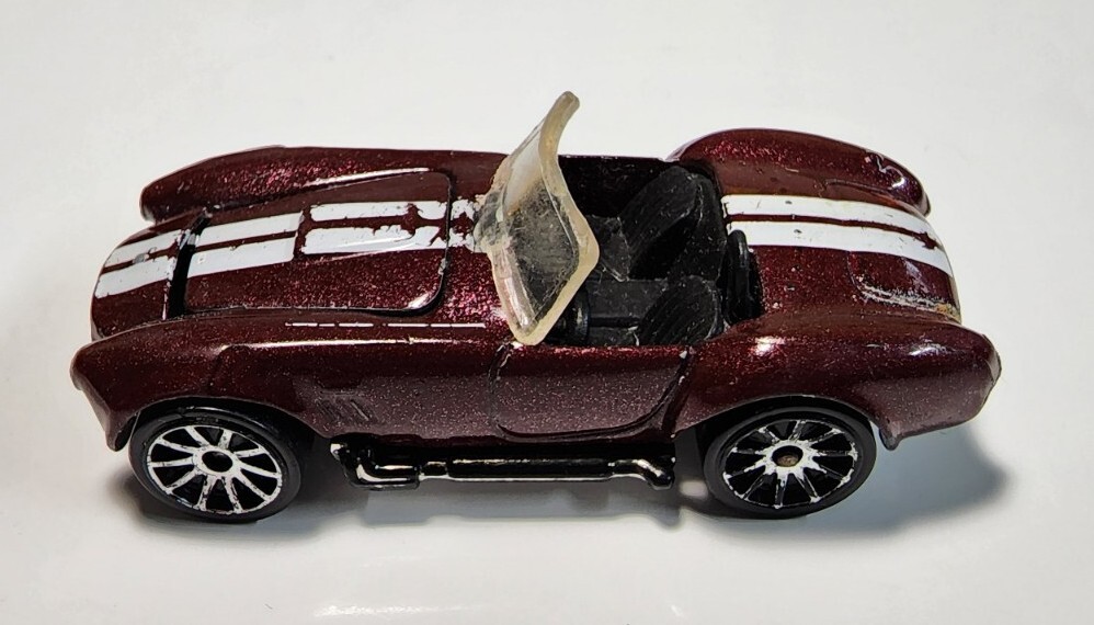 2010 Hot Wheels Hot Auction Maroon Shelby Cobra 427 S/C 1/64 Diecast ...