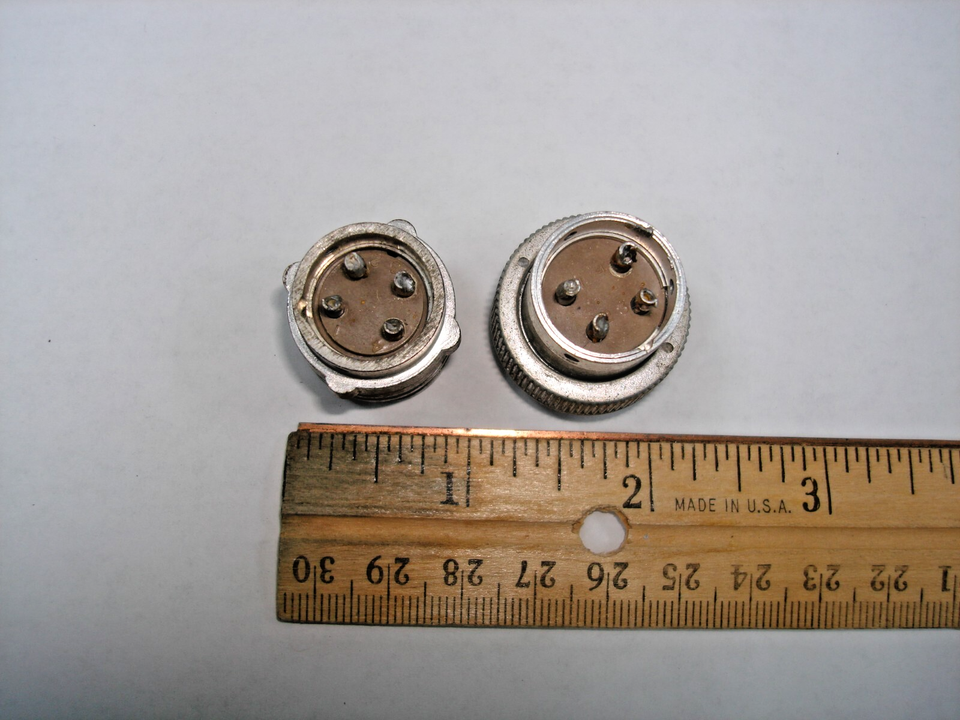 ITT Cannon 4 Pin Connector Set Standard K Series WK-4 Sure Seal | eBay