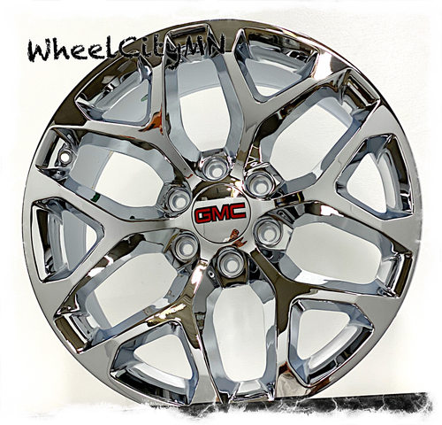 20 inch Snowflake chrome OE replica wheels GMC Sierra Yukon Denali 6x5 ...