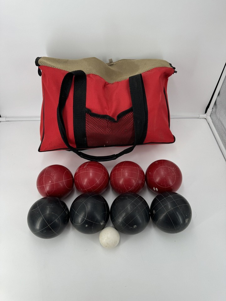 Vintage Professional Bocce Ball Set by Sportcraft Regulation Size Set ...
