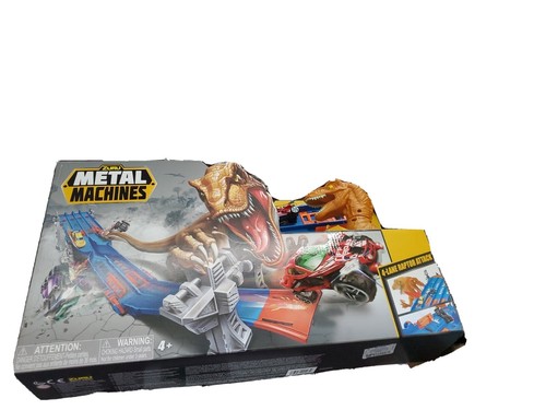 Zuru Metal Machines 4-Lane Raptor Attack Track Set w/ Die Cast Car ...